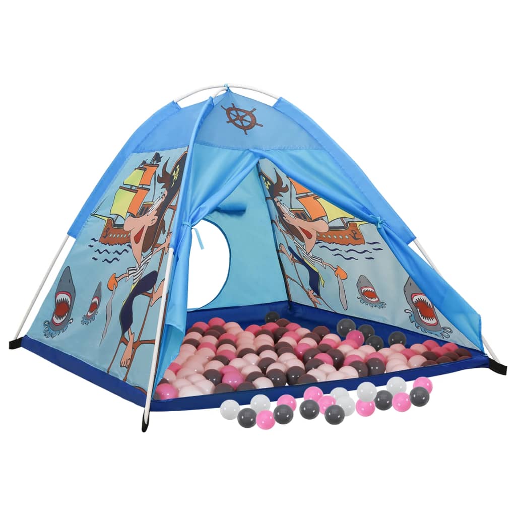 Tonnelle de jardin | Tente de jeu pour enfants avec 250 balles Bleu 120x120x90 cm CFW310778 ...