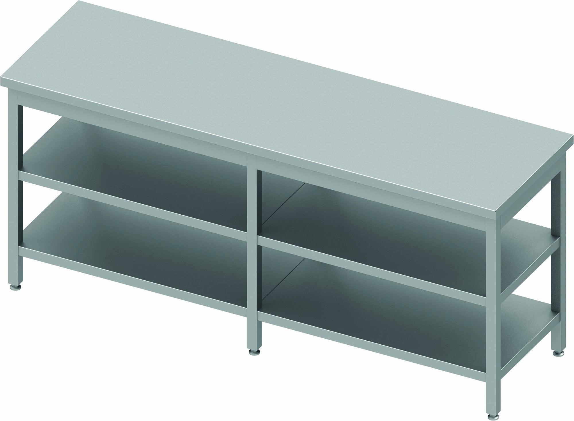 Table de Travail Inox - Avec 2 Etagères - Profondeur 800 - Stalgast ...