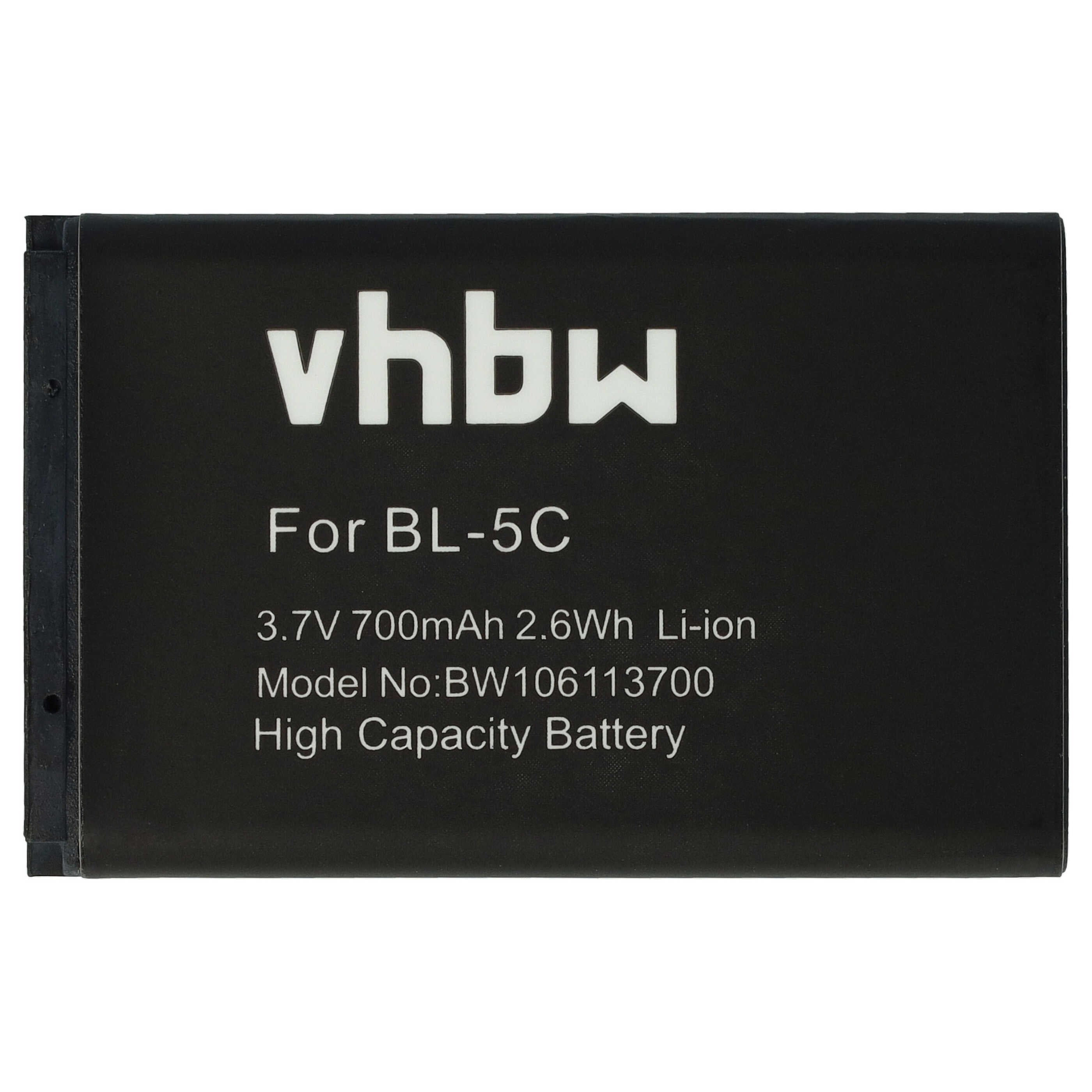 Vhbw Batterie compatible avec Simvalley Easy-5, SX330 Dual Sim, simlocate T1 téléphone portable ...