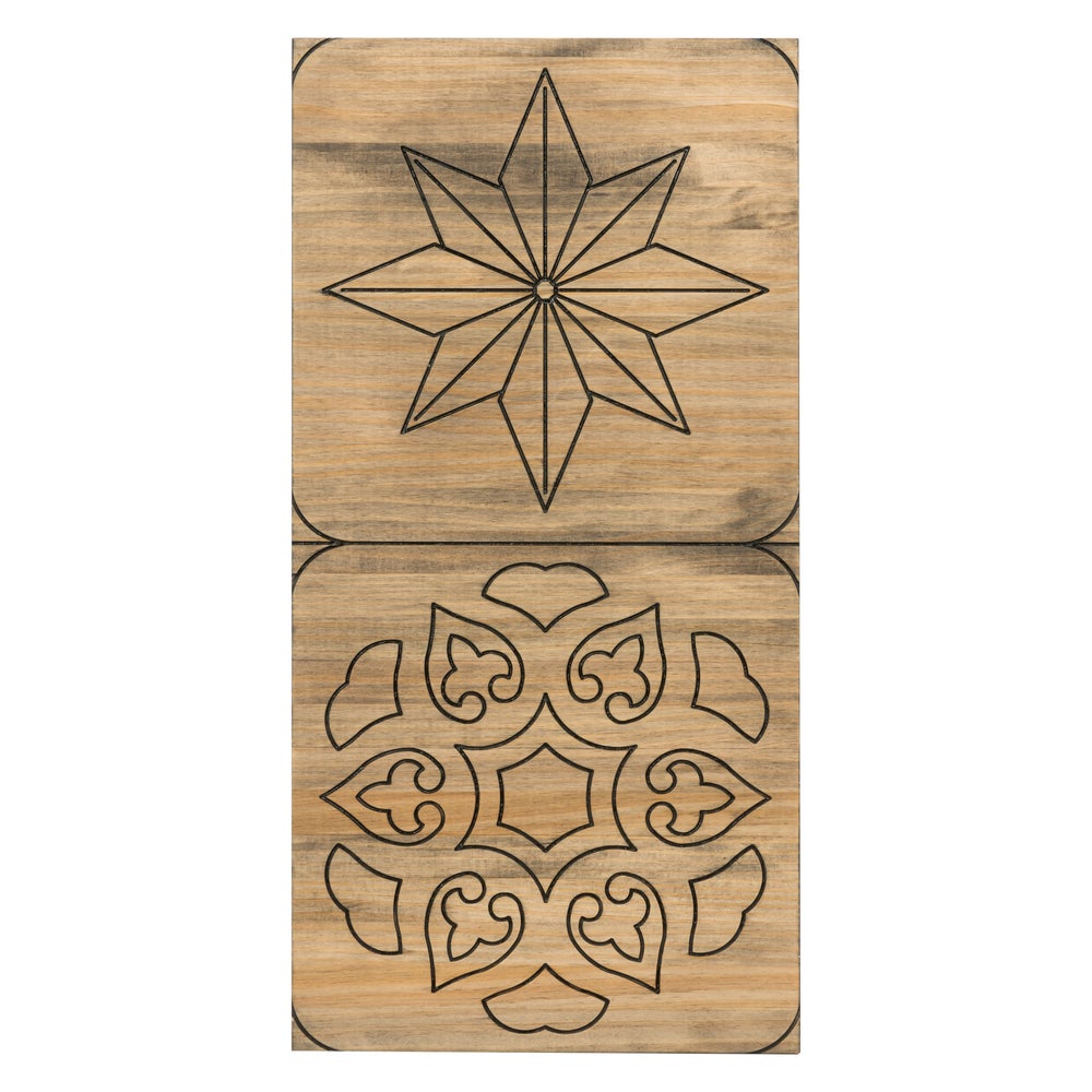 Tableau Decor en bois massif. Mosaïque 80X40 – HID6 | Leroy Merlin