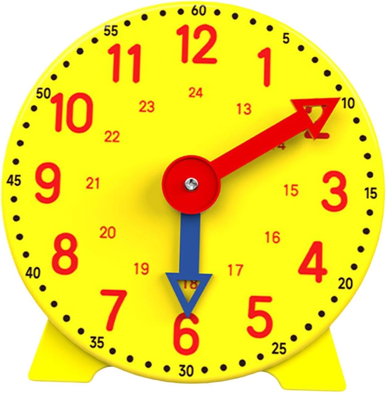 Reloj escolar en miniatura de 10 cm para aprendizaje, sistema de ...