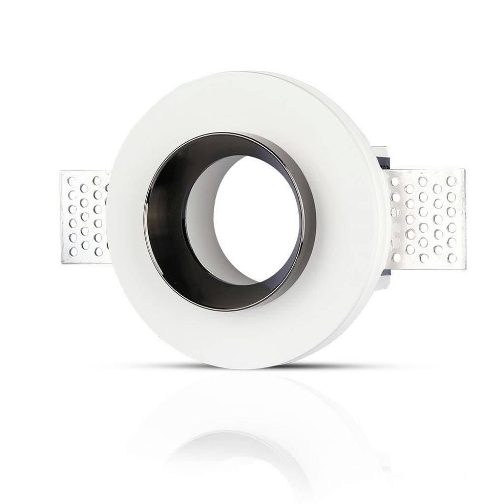 GU10 et GU5.3 (MR16) Support de spot LED encastré rond Corps en plâtre ...