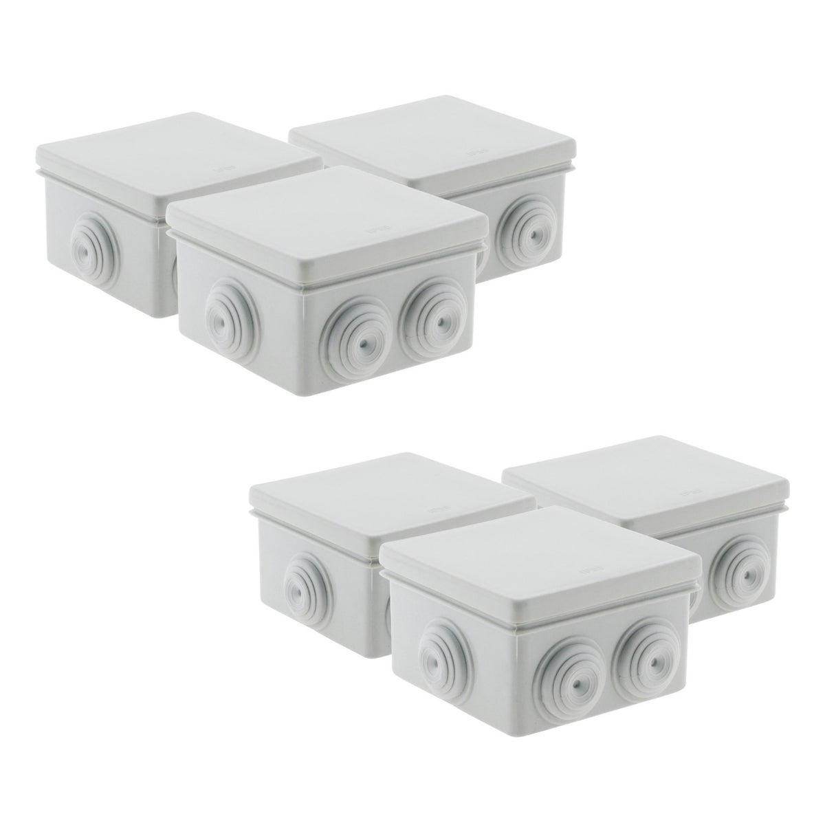 Lot de 6 boîtes de dérivation étanches IP55, entrée sans découpe ...