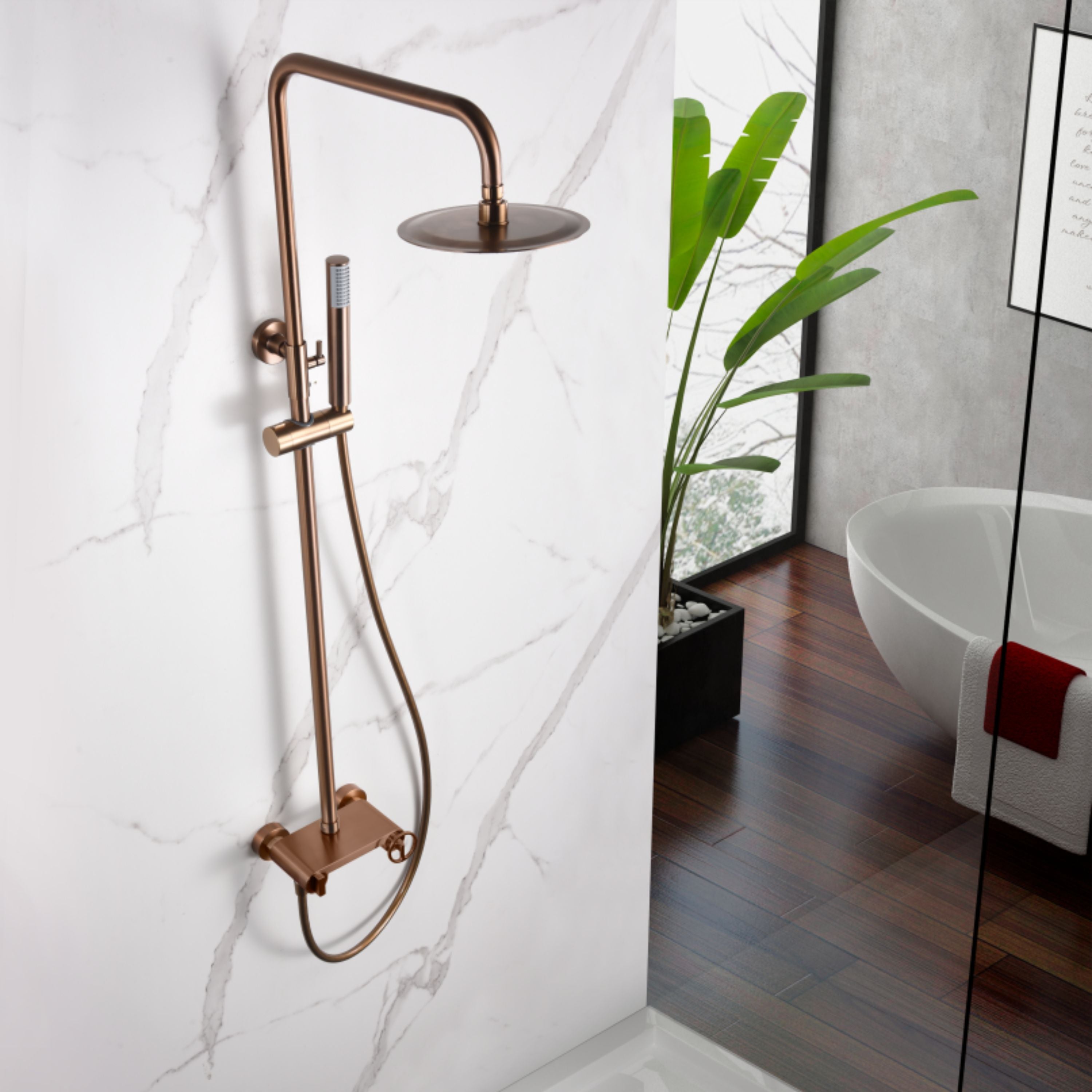 IMEX - Columna Ducha sin Grifo | Conjunto de Ducha y Bañera con ...