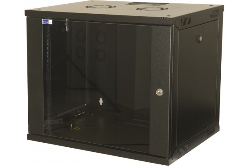 Coffret mural informatique ceea 19' 9u - prof. 450mm noir CONECTICPLUS ...