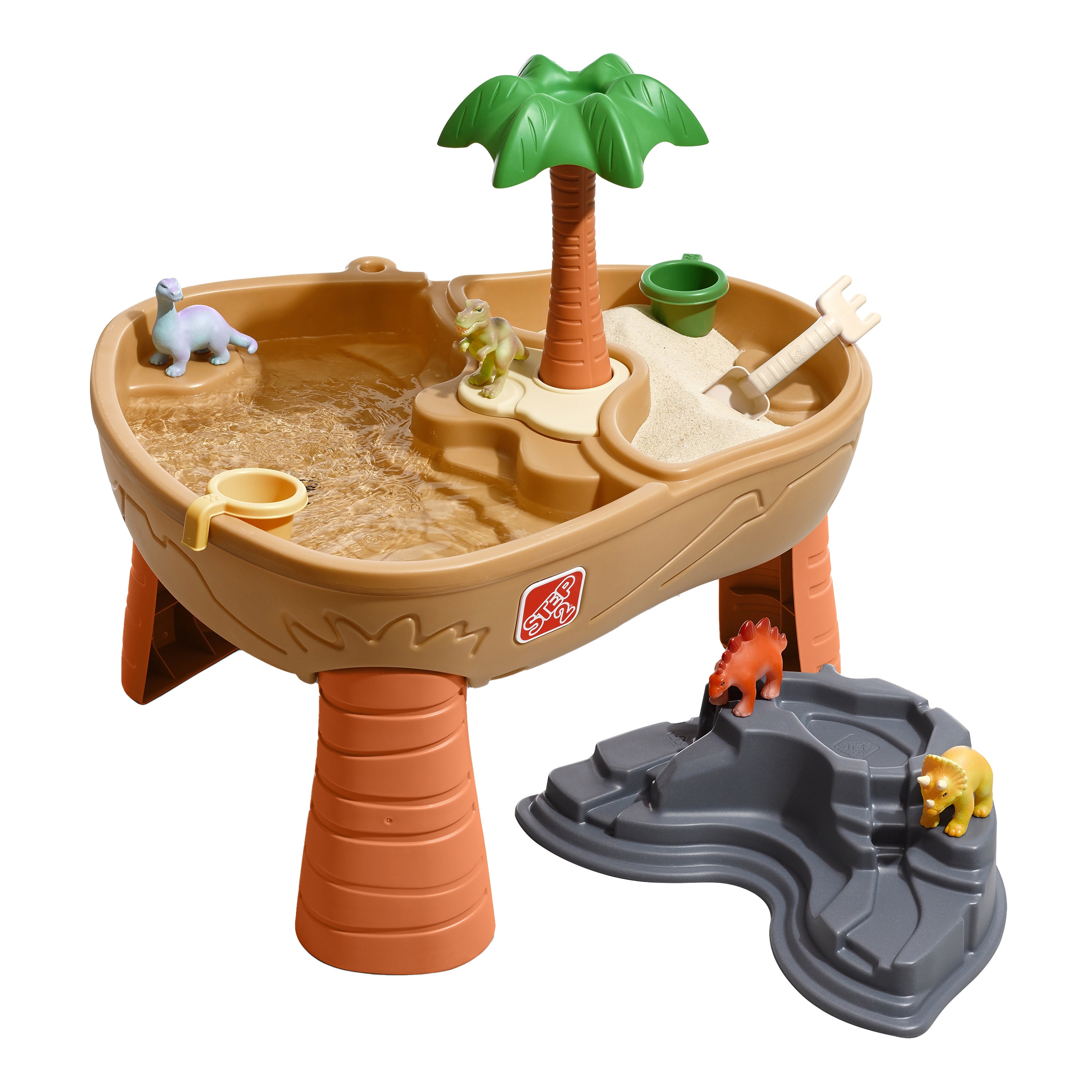 Step2 Dino Dig Table De Jeu Sable Et Eau | Avec Kit D’Accessoires De 7 ...