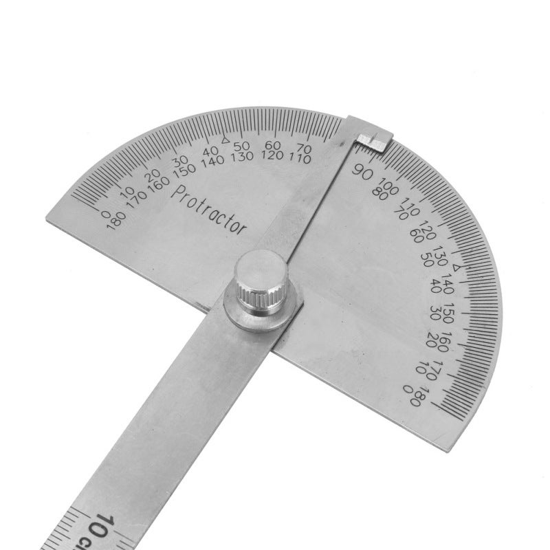 Protractor en acier inoxydable 180 degrés, Trouveur d'angle rotatif ...