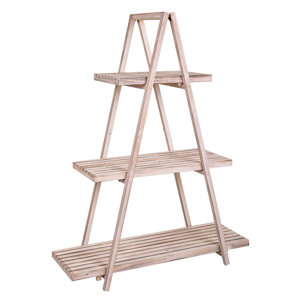 Étagère exposant en bois blanc 98x38x127h | Leroy Merlin