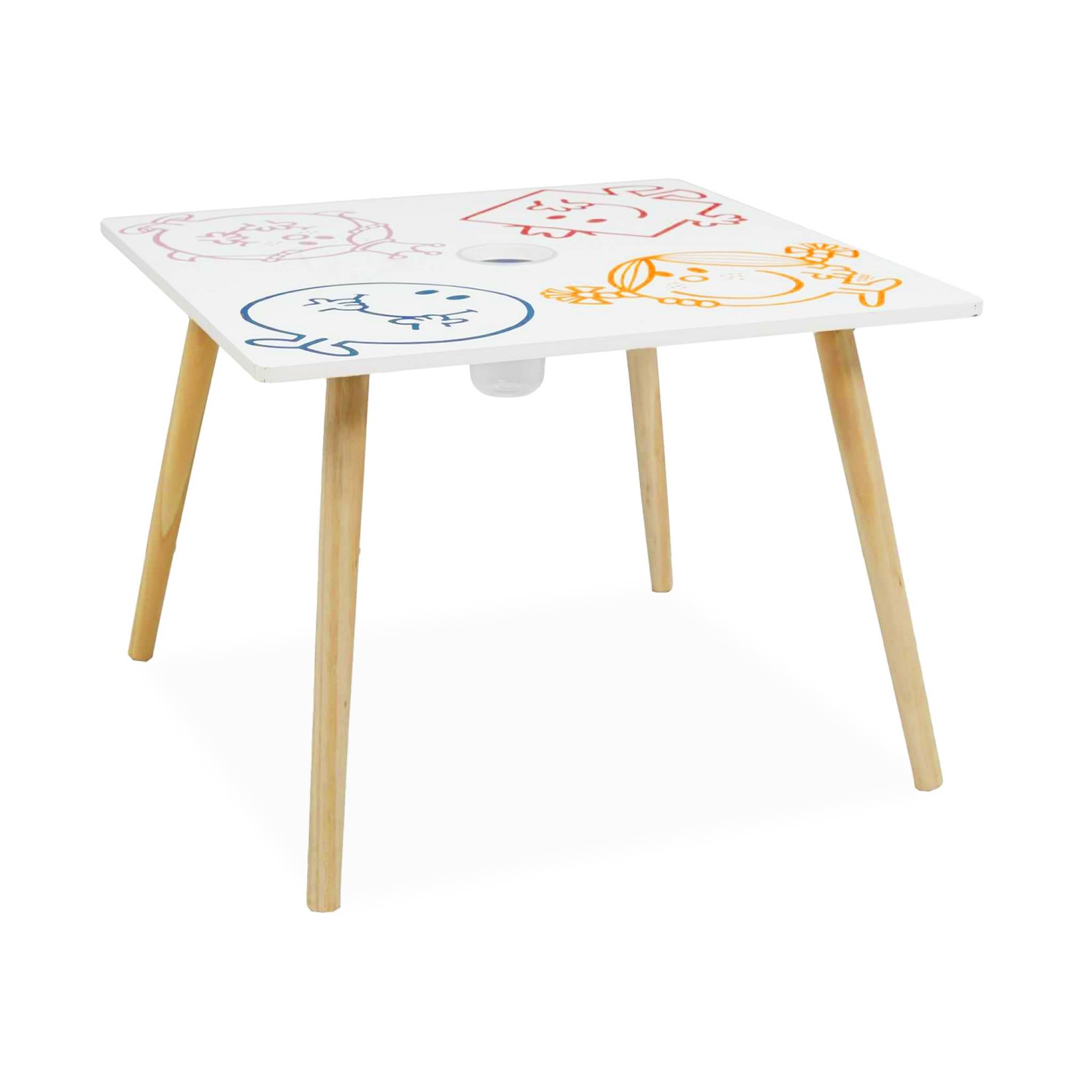 Table avec pot à crayon pour enfant collection Monsieur/Madame | Leroy ...