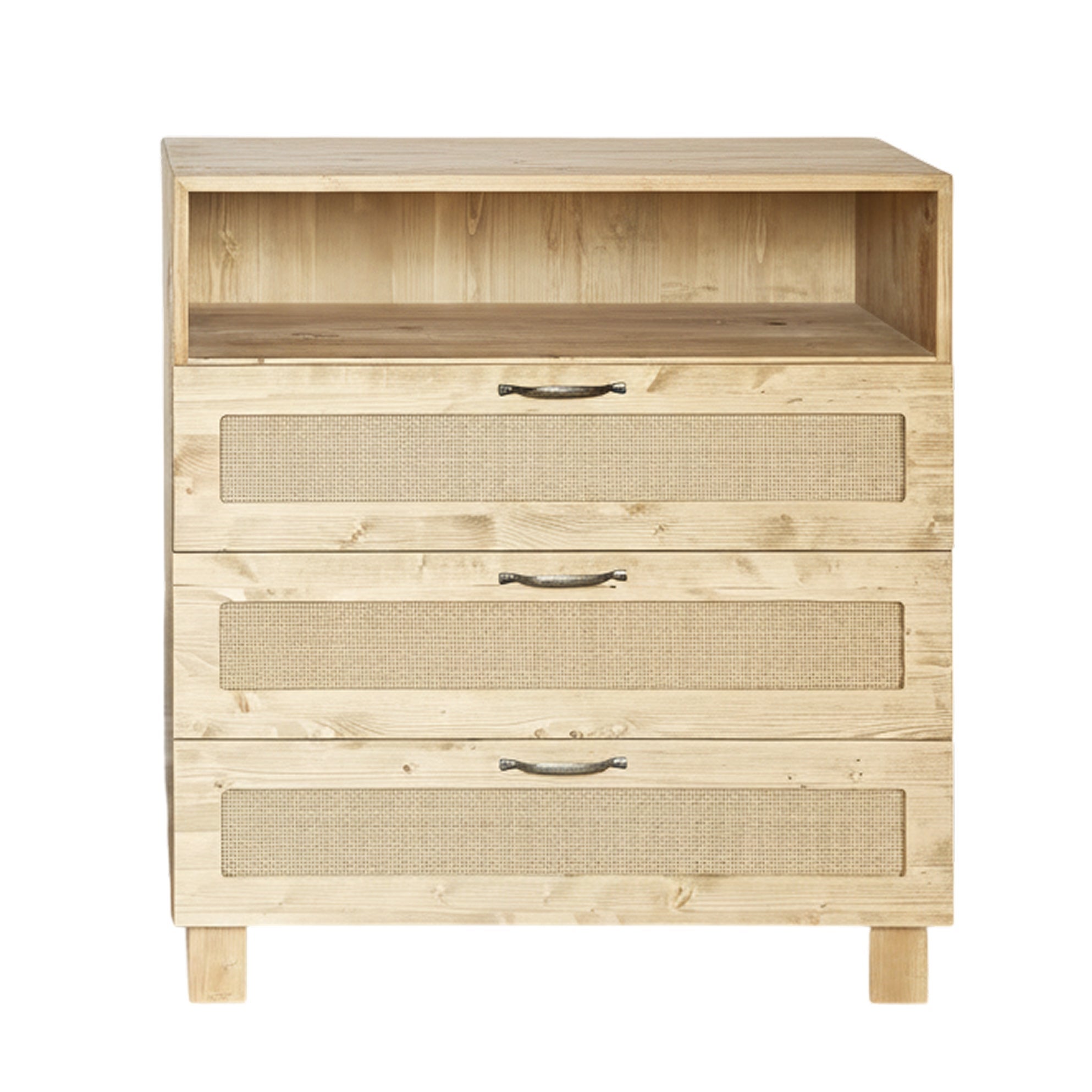 Tayen Commode à langer sapin massif fibres naturelles naturel | Leroy ...