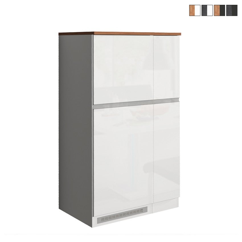 Ensemble de meubles cache-frigo encastrable et porte-épices pour ...