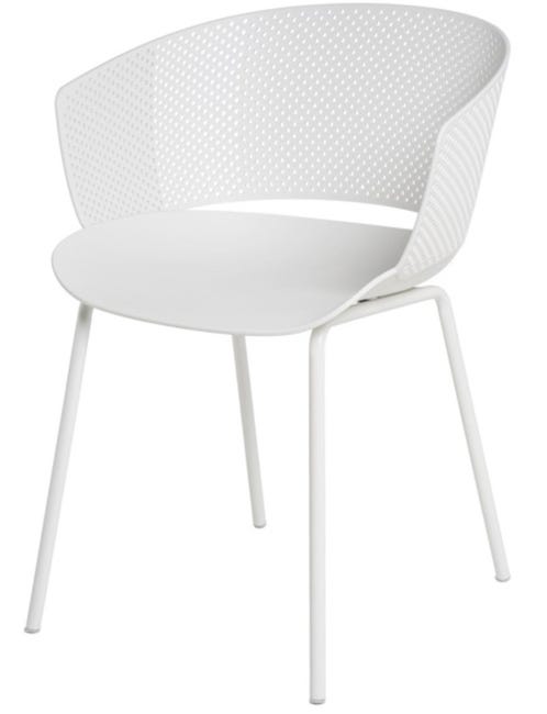 Chaise Moderne Avec Accoudoirs En Polypropylène Et Métal Nova Couleur