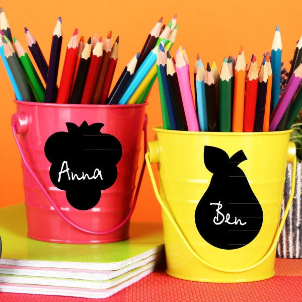 Sticker ardoise tableau noir - stickers muraux adhésif effaçable - LOT ...