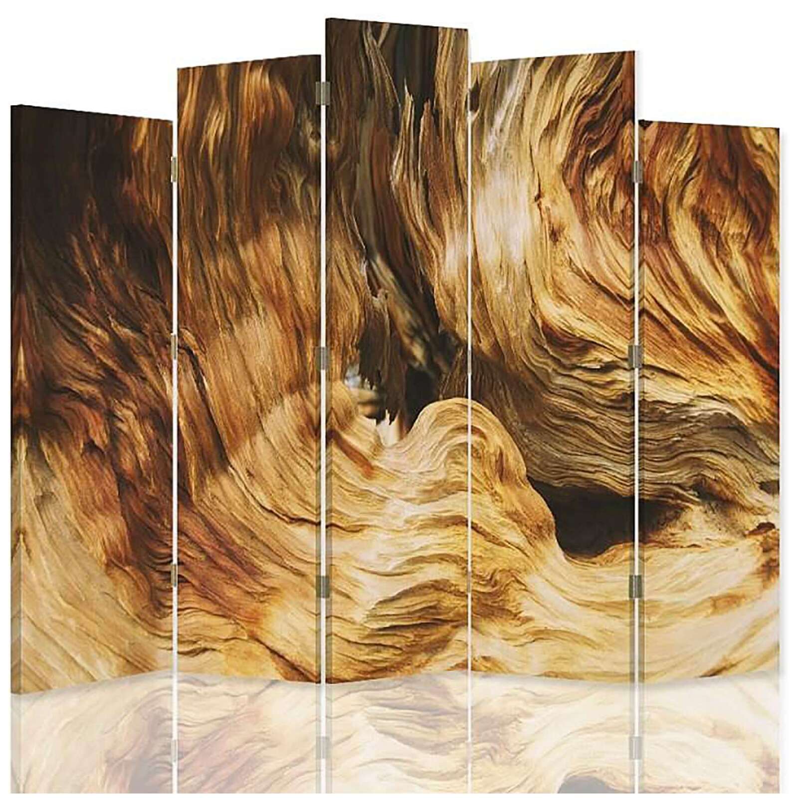 Paravent Design Imitation Bois pour Déco Intérieure Unique - 180 x 180 ...