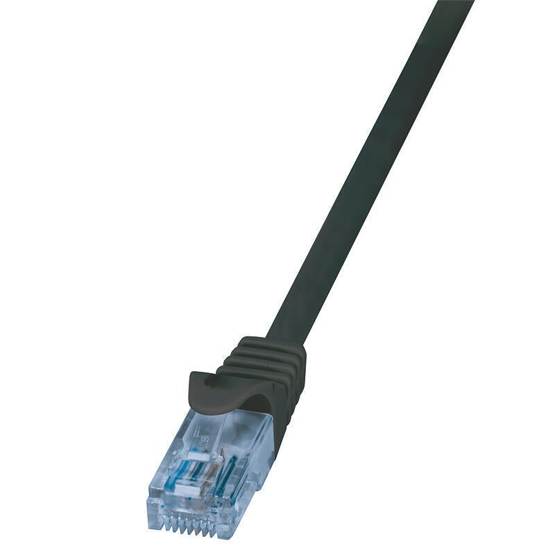 Logilink cp3023u c ble r seau 0,5 m cat6a u/utp (utp) noir | Leroy Merlin