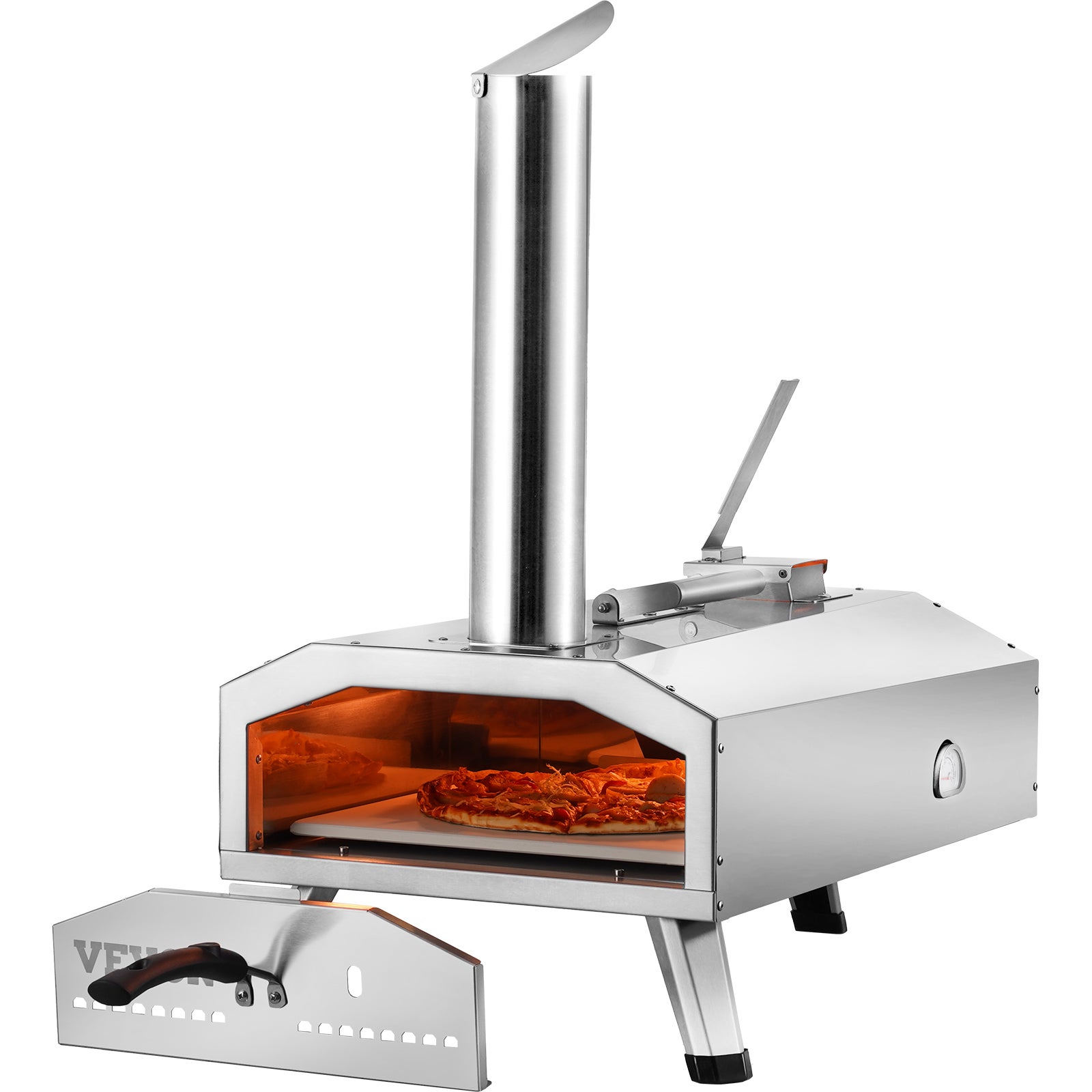 Horno compacto pizza aire libre,superficie cocción12 pulgadas ...