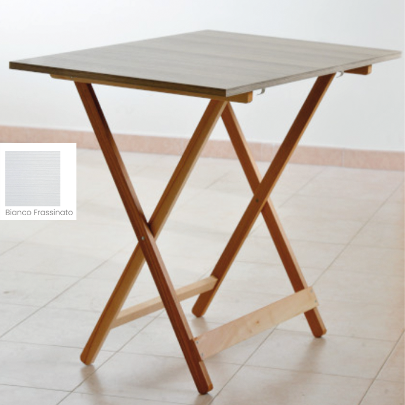 Table pliante Formica en chêne blanchi 60x90 cm | Leroy Merlin