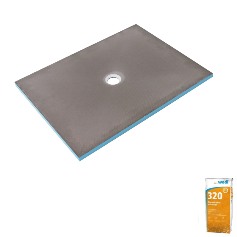 Receveur de douche à carreler 150 x 100 WEDI Fundo Primo rectangle ...