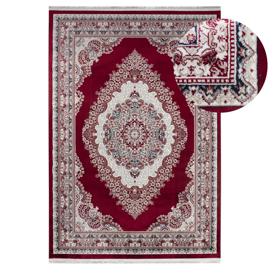 Tapis oriental rouge TABRIZ Rouge - 300x400 cm | Leroy Merlin