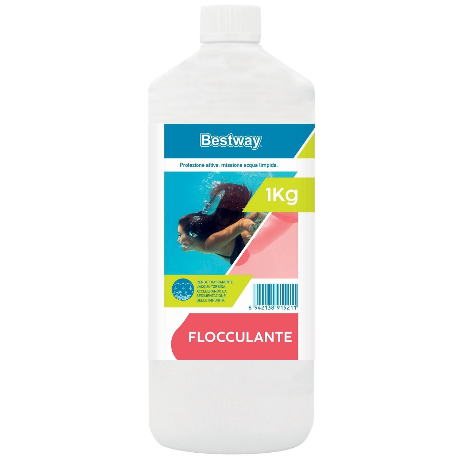 Flocculante Liquido Piscina Bestway 1 kg per Trattamento Chiarificante ...