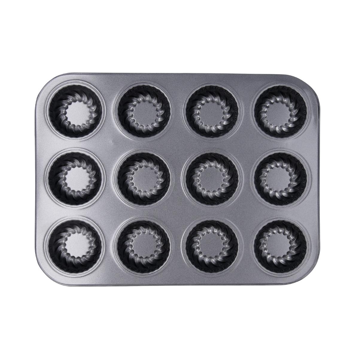 Molde 12 Cakes Acero Carbono Sweet Grey 35x26,2x2,2cm | Leroy Merlin