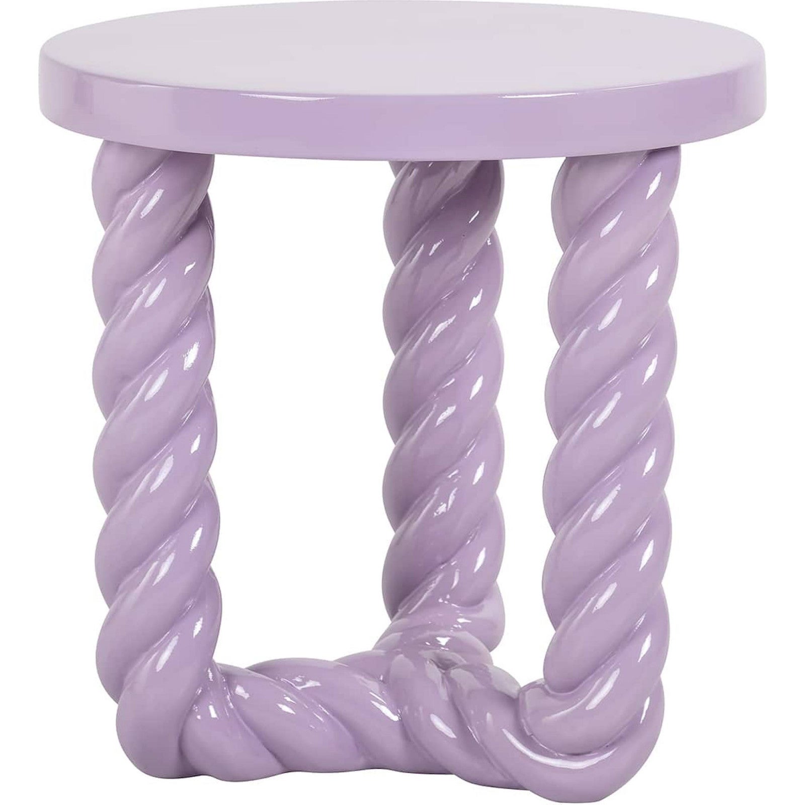 Table d'appoint élégante Rosly violette 45 x 45 x 46 cm Violet pastel ...