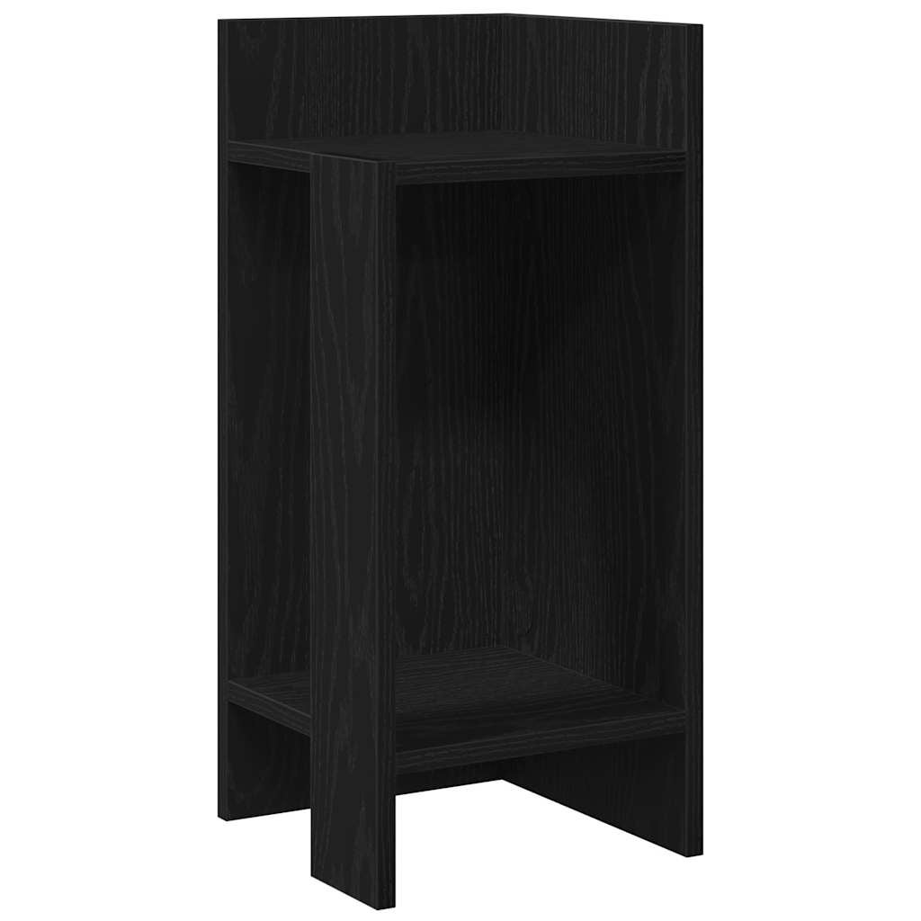 Table d'appoint avec étagère noire 25,5x27x60 cm - COMFORTXL | Leroy Merlin