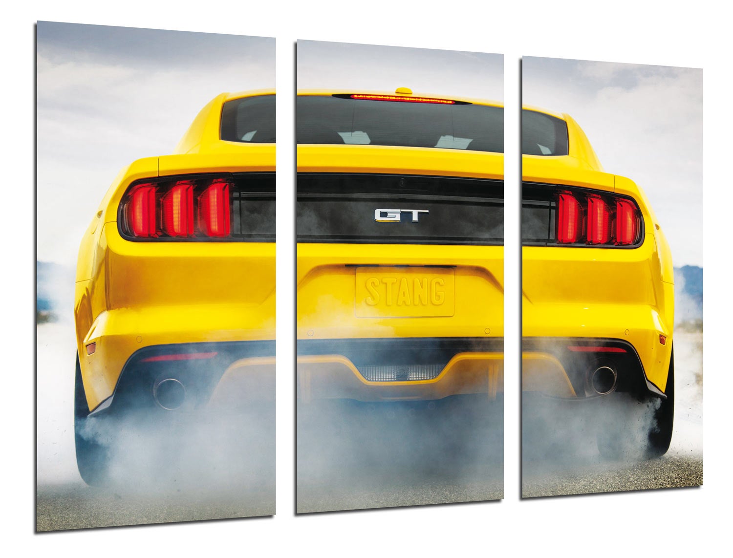 Set Cuadros Coche deportivo, FORD Mustang V8 GT, impresión digital ...