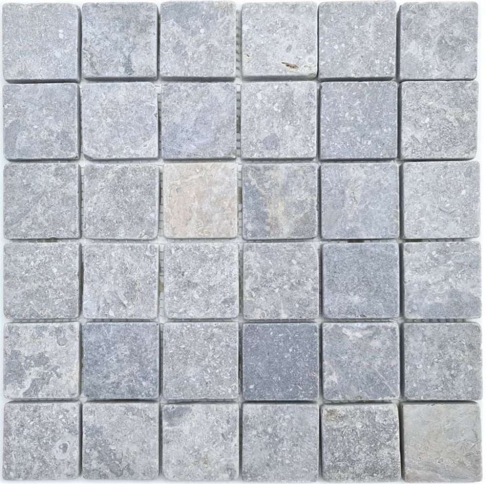 Mosaïque de marbre gris clair mat - 10 feuilles de mosaïque | Leroy Merlin