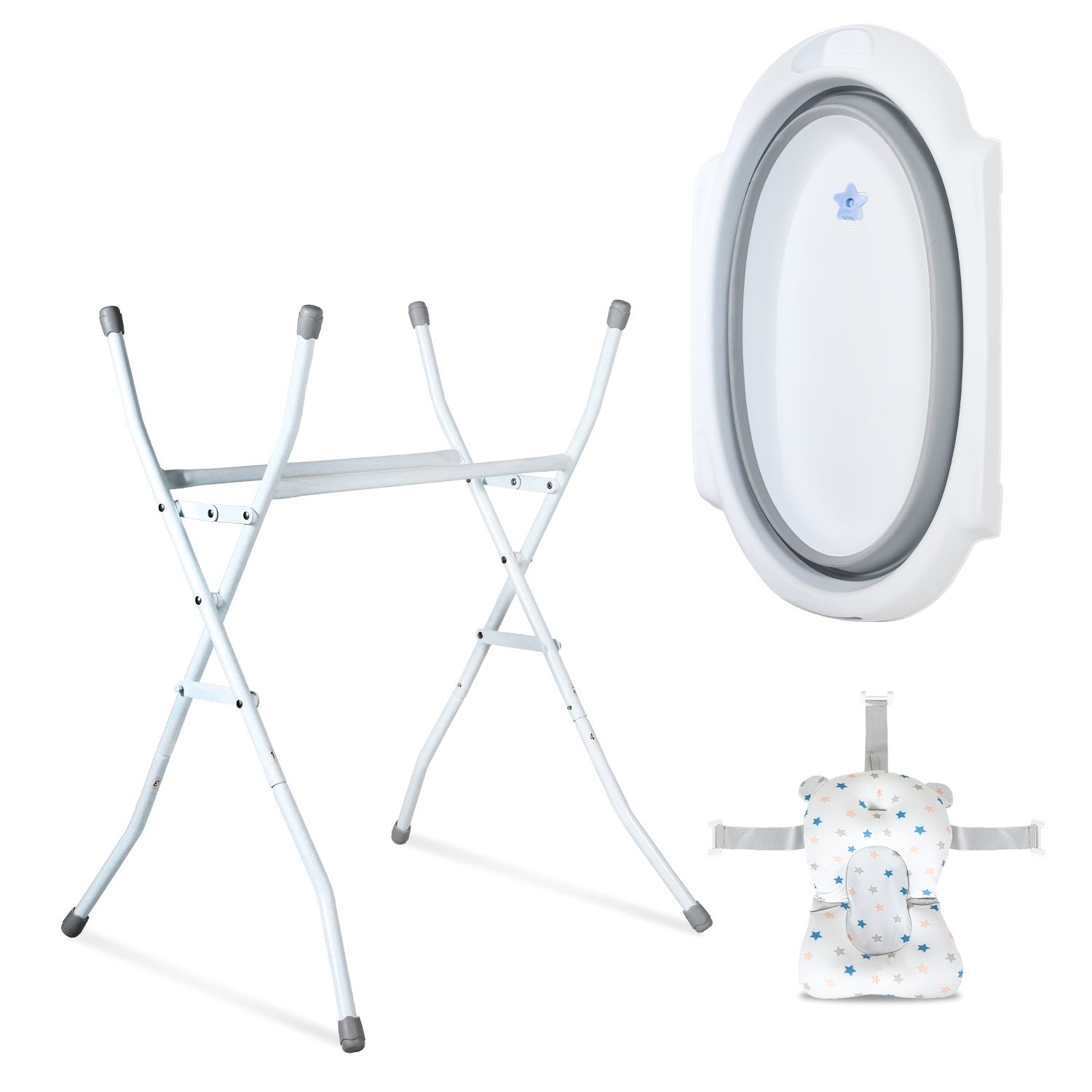 Baignoire Pliable Bébé Pliante avec Coussin de Bain Baignoire Bébé ...