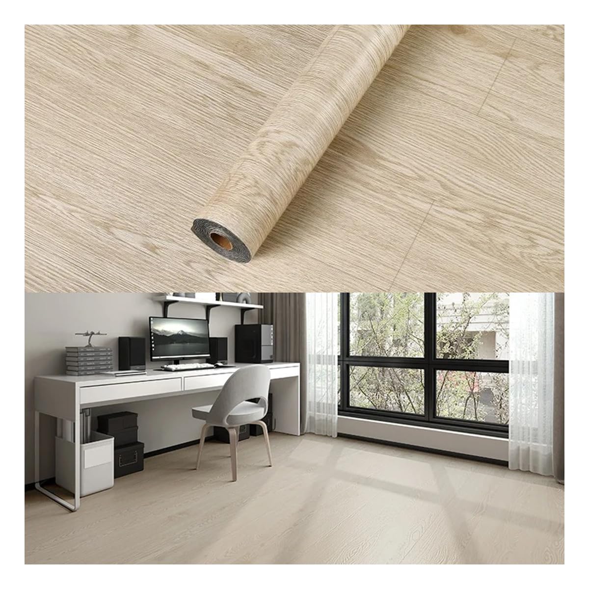 Pack de 10 rollos de vinilos decorativos de PVC para pared y suelo, 40 ...