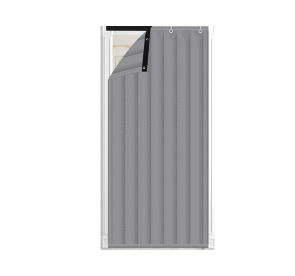 90x210cm(35x83inch) gris Thermique Isolation Phonique Rideau De Porte ...