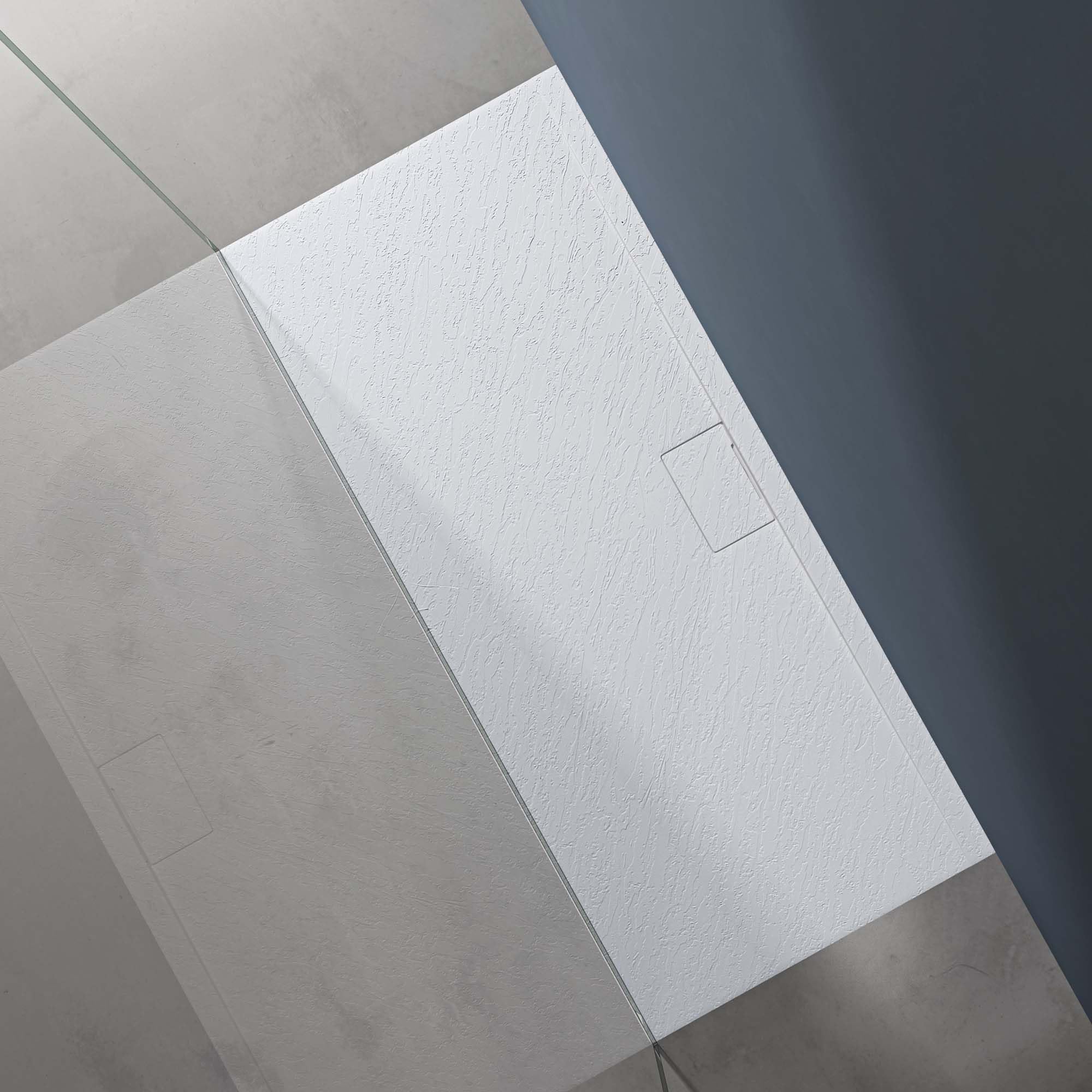 Doporro Receveur de Douche Bac à Douche Ultra Plat en Solid Surface ...