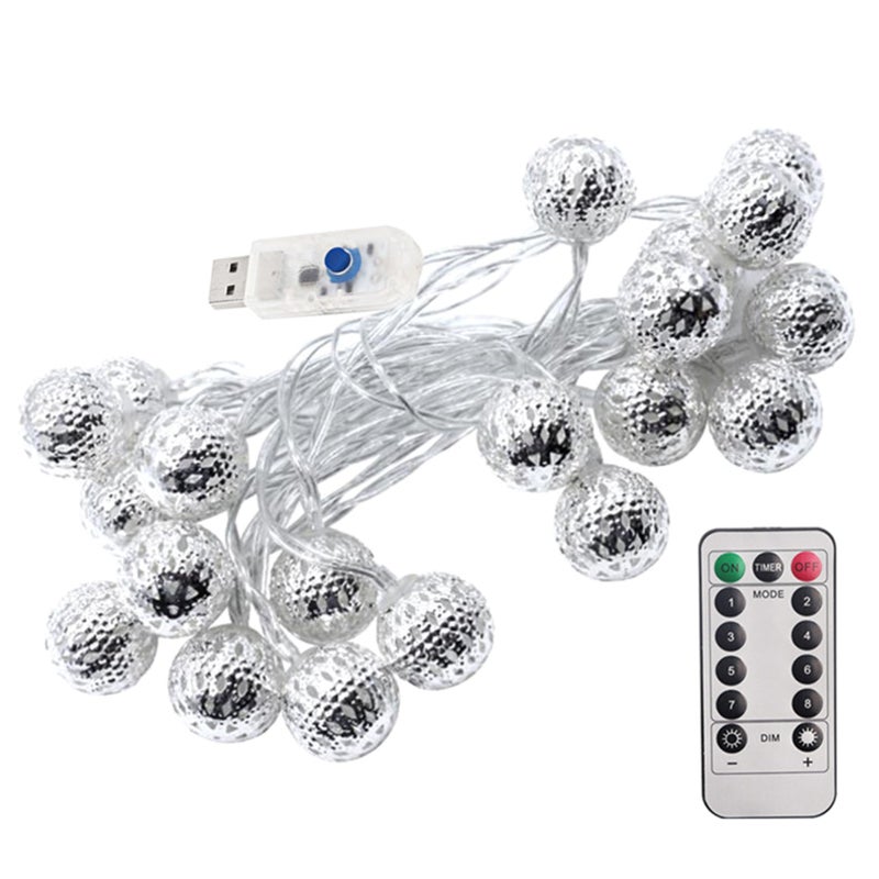 LED String Lights USB 8 Modes Big Globe Waterproof with Remote ...