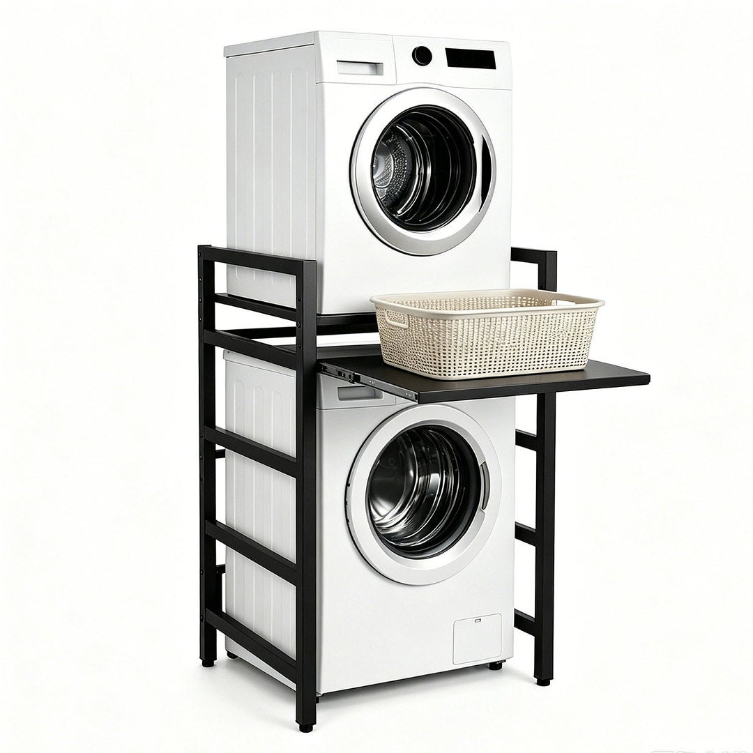 Étagère de Rangement pour Lave-Linge et Sèche-Linge, Structure ...