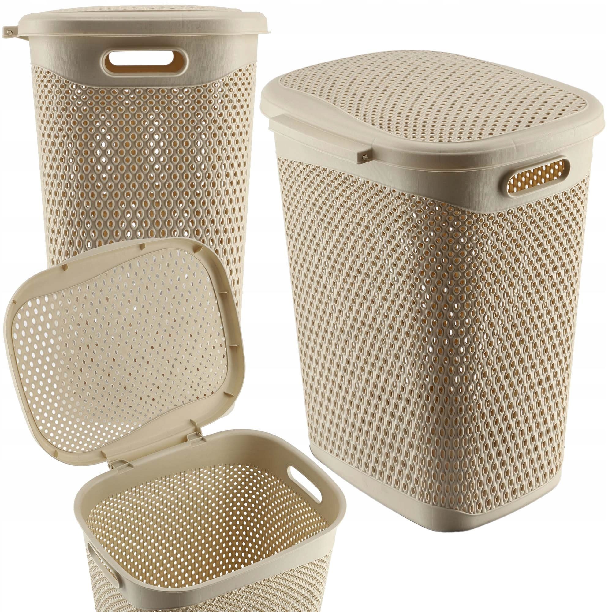 KADAX Cesto para la Ropa sucia de plástico liviano - Cesto para la Ropa ...