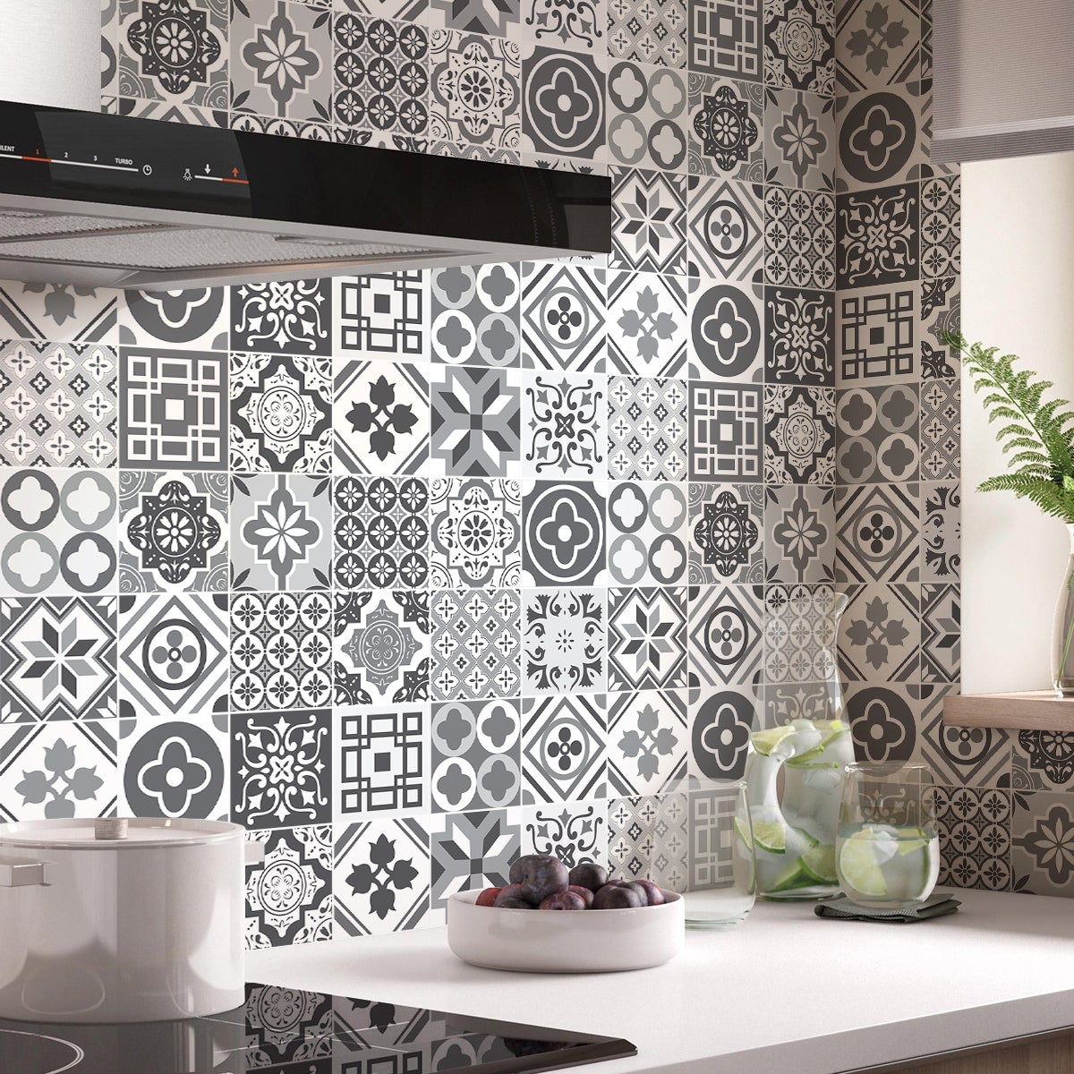 24 vinilos azulejos fufia - adhesivo de pared - revestimiento sticker ...