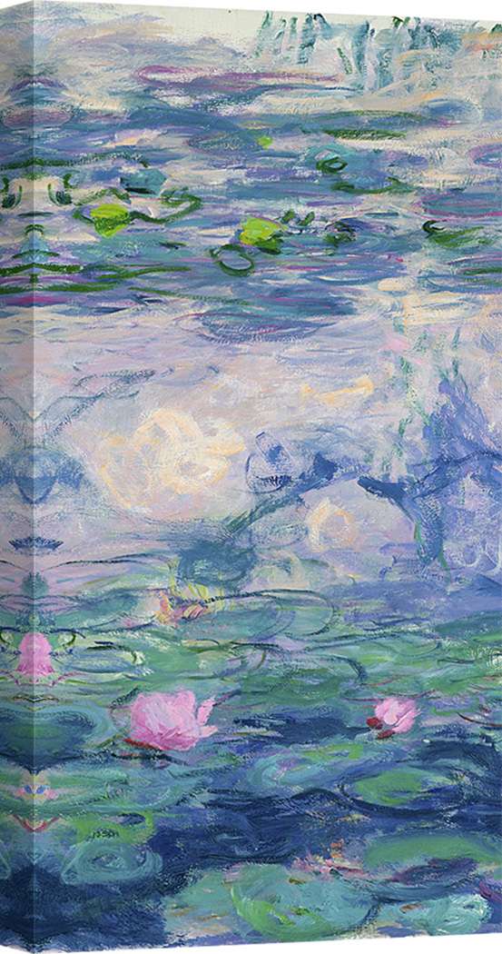Peinture, impression sur toile - Claude Monet, Nymphéas II - 70x35 cm ...