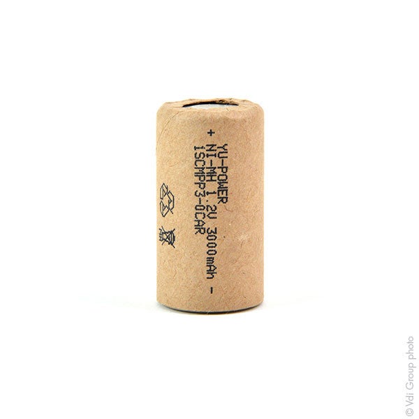 Yuasa - Accus NiMH industriels SC 1SCMPP3-0 HD 1.2V 3000mAh | Leroy Merlin