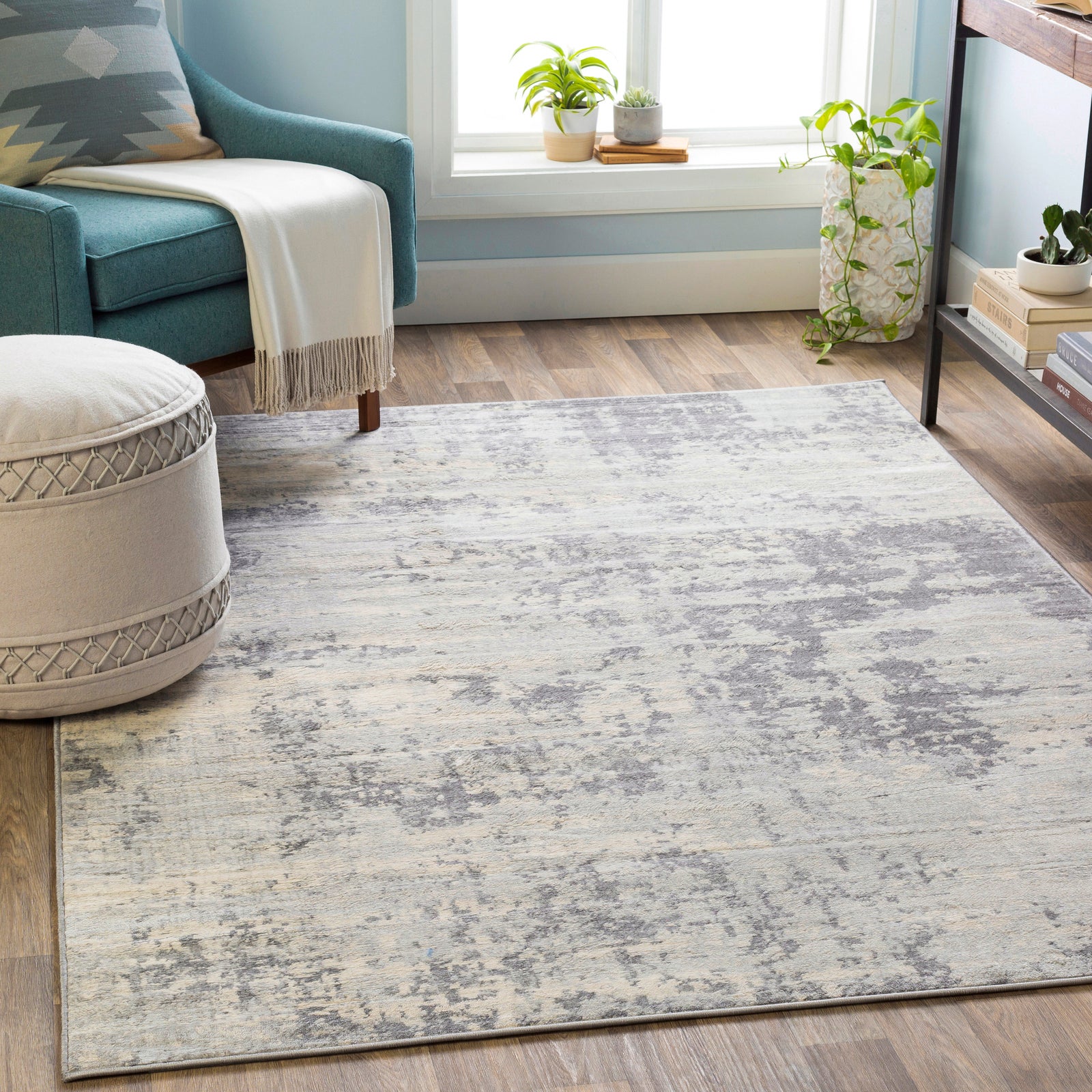 SURYA Tappeto Astratto Moderno Grigio/Avorio 160x220 | Leroy Merlin
