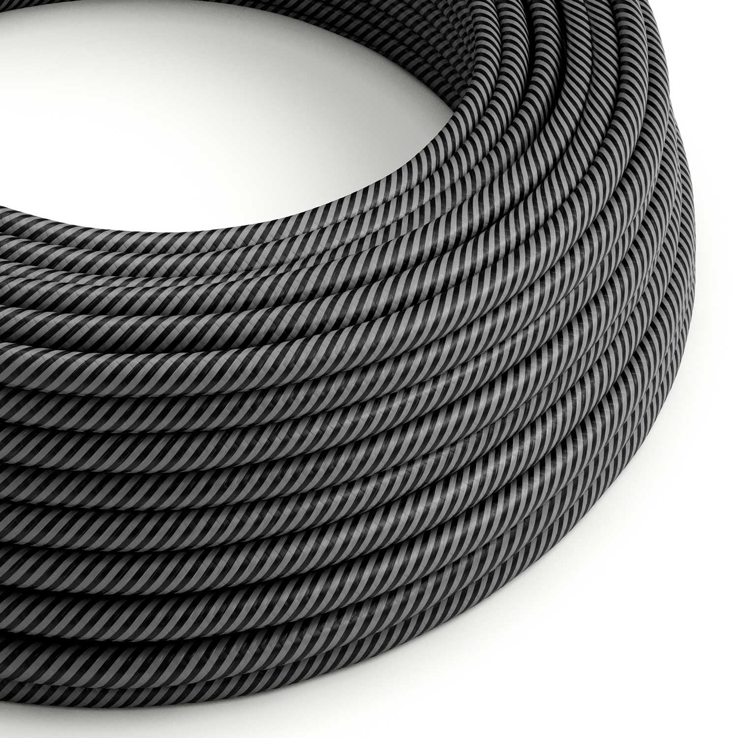 Creative-Cables, Câble électrique recouvert de tissu, Rond effet soie ...