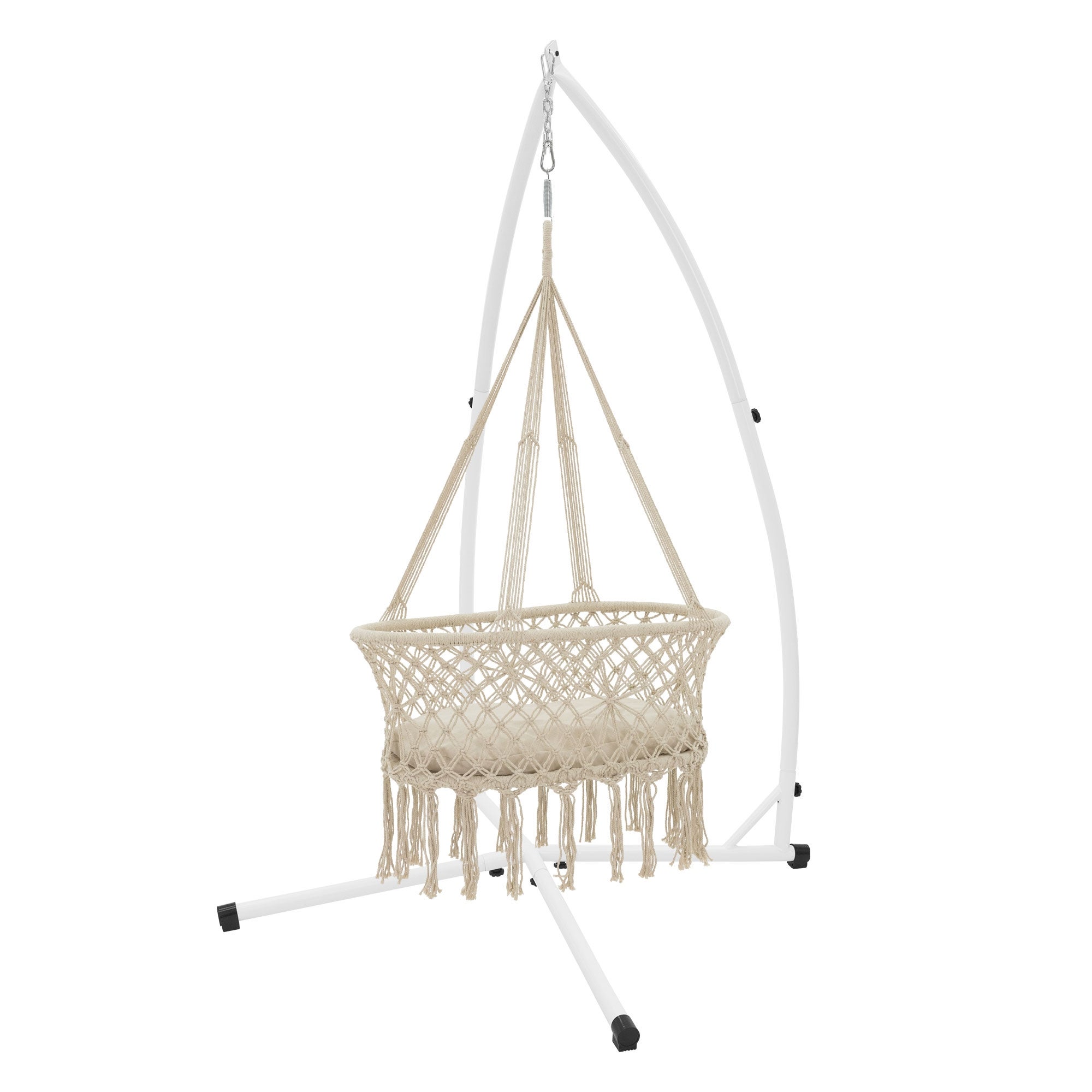 Hamac pour bébé avec support berceau à suspendre balançoire coton ...