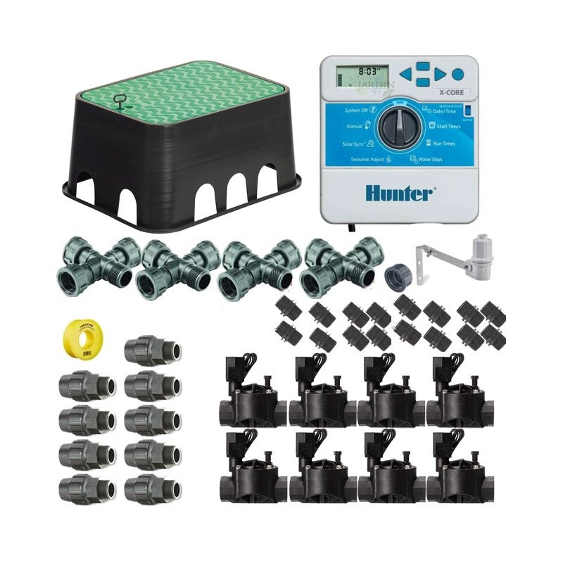 Kit d'arrosage professionnel Hunter-Rain Bird -Rain Bird 8 zones 24v ...