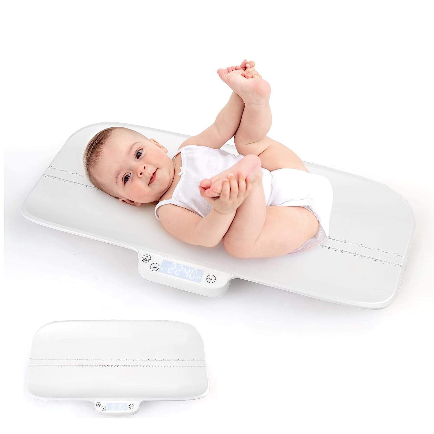 Báscula Bebe, Báscula Multifuncional para Bebés con 4 Modos de Medición ...