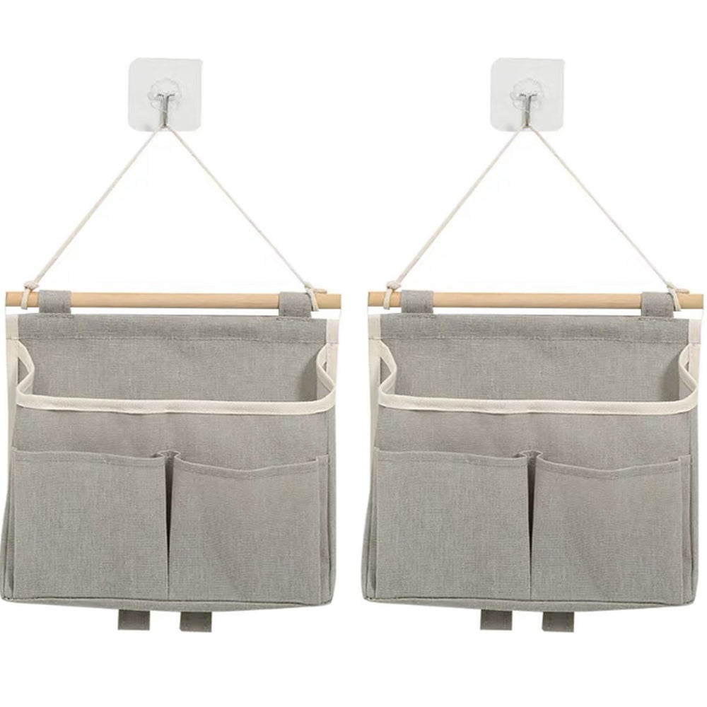 Lot de 2 rangements suspendus pour porte, rangement mural avec poches ...