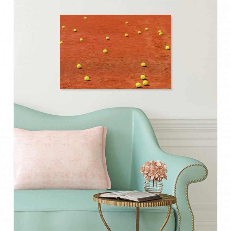 Tableau toile XXL en kit Terre Battue 60 x 40 cm - Toile textile sans ...