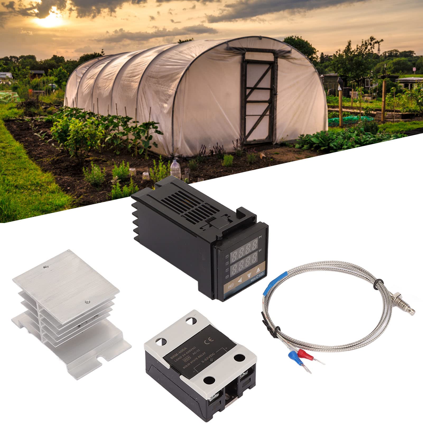 Controlador de temperatura digital, conjunto de controlador de temperatura PID, tipo K | Leroy ...