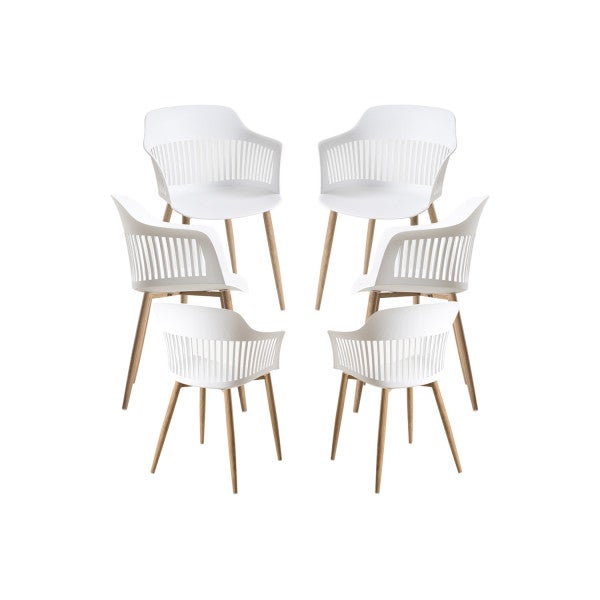 Pack 6 Sillas Lisy - Blanco | Leroy Merlin