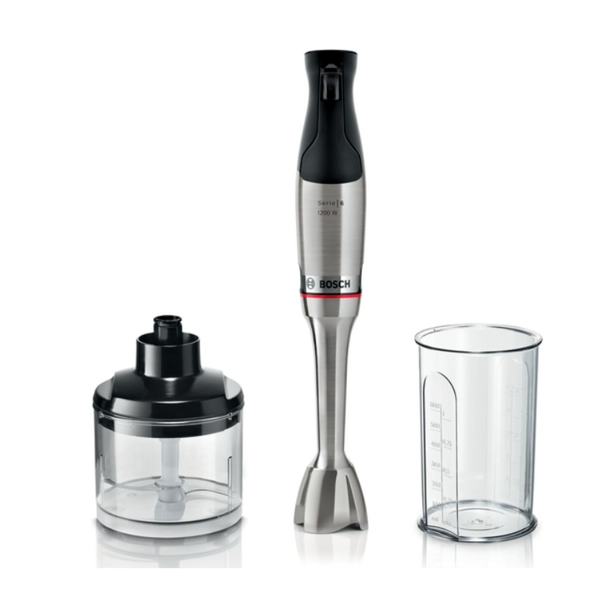 Mixeur plongeant BOSCH MSM6M820 Argenté Acier 1200 W | Leroy Merlin