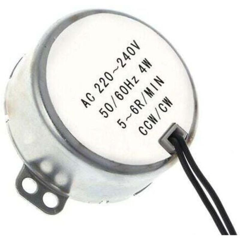 Ac 220-240v Synchronous Motor Gearmotor 4w Cw/ccw Great Couple 5-6 Rpm ...